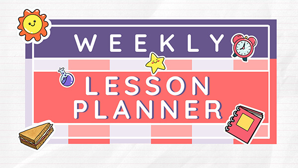 Edt hebdomadaire | Modèles Genially